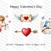 Adorable Valentine's Day Digital Clip Art, Watercolour, Invitations ...