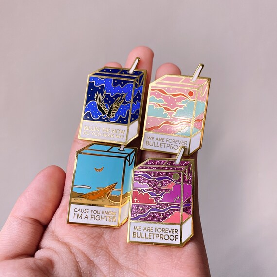BTS MOTS7 Songs Juice Pins BTS Pins Kawaii Pins Hard - Etsy