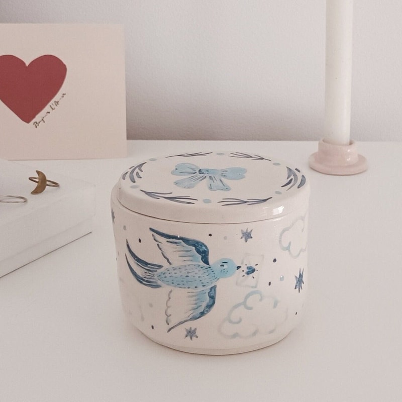 Ceramic Jewelry Box - Etsy