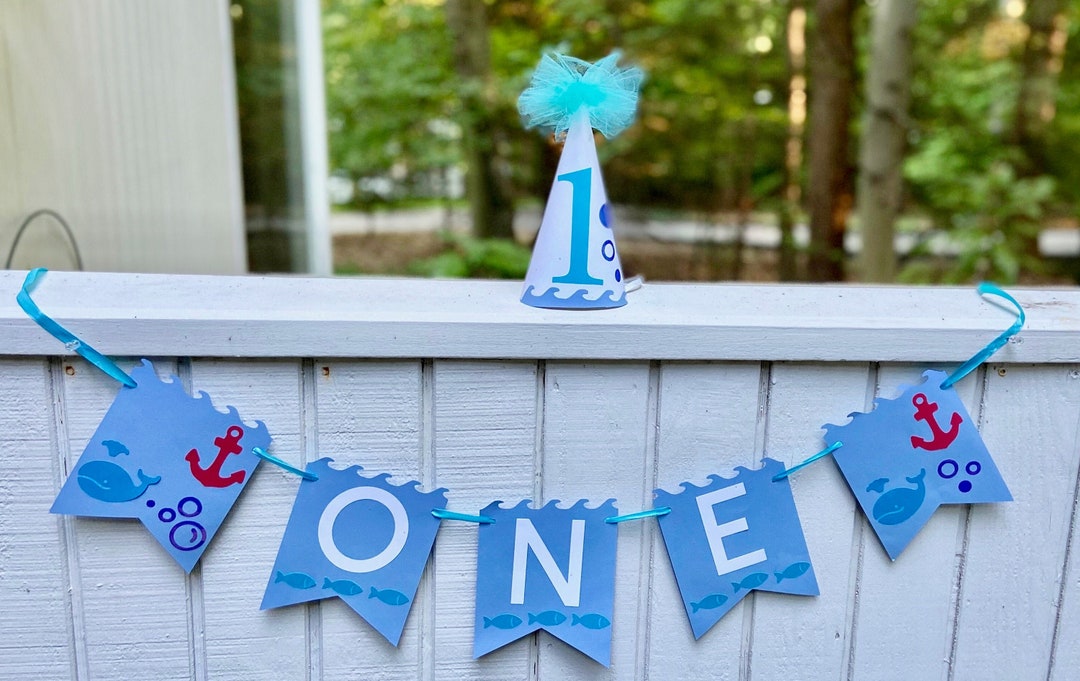 Customizable Under the Sea / Sailor / Beach / Mermaid Birthday Banner ...