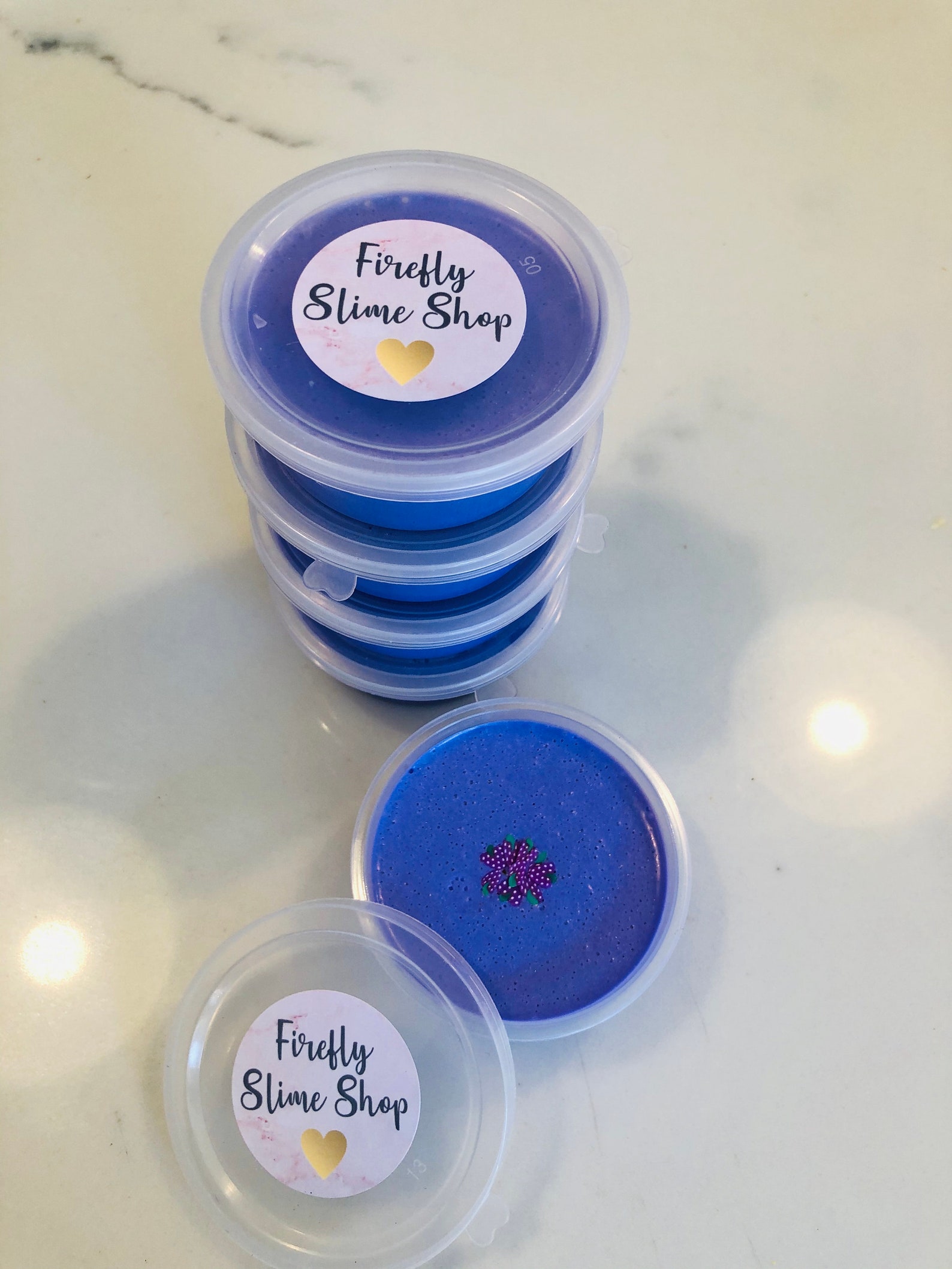 Purple Slime pots 5 x 20g of slime fun slimy little grape | Etsy