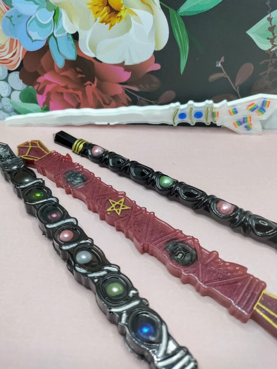 Magic Resin Wands Witches Wizards Cosplay - Etsy