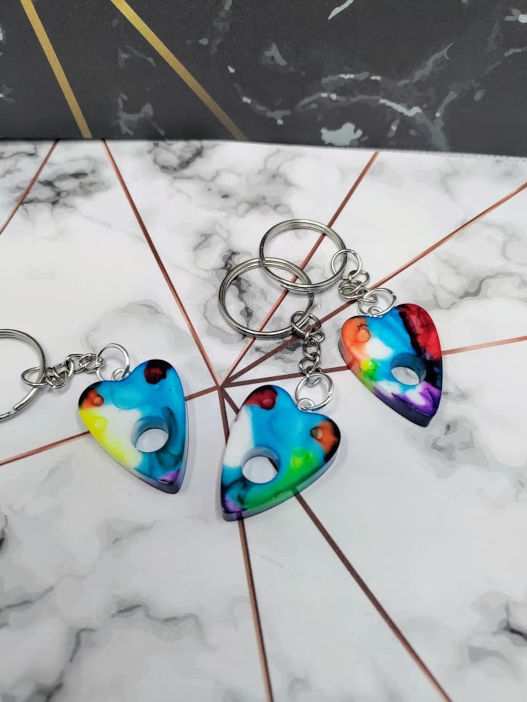 Colorful Mini Planchette Keychain - Etsy