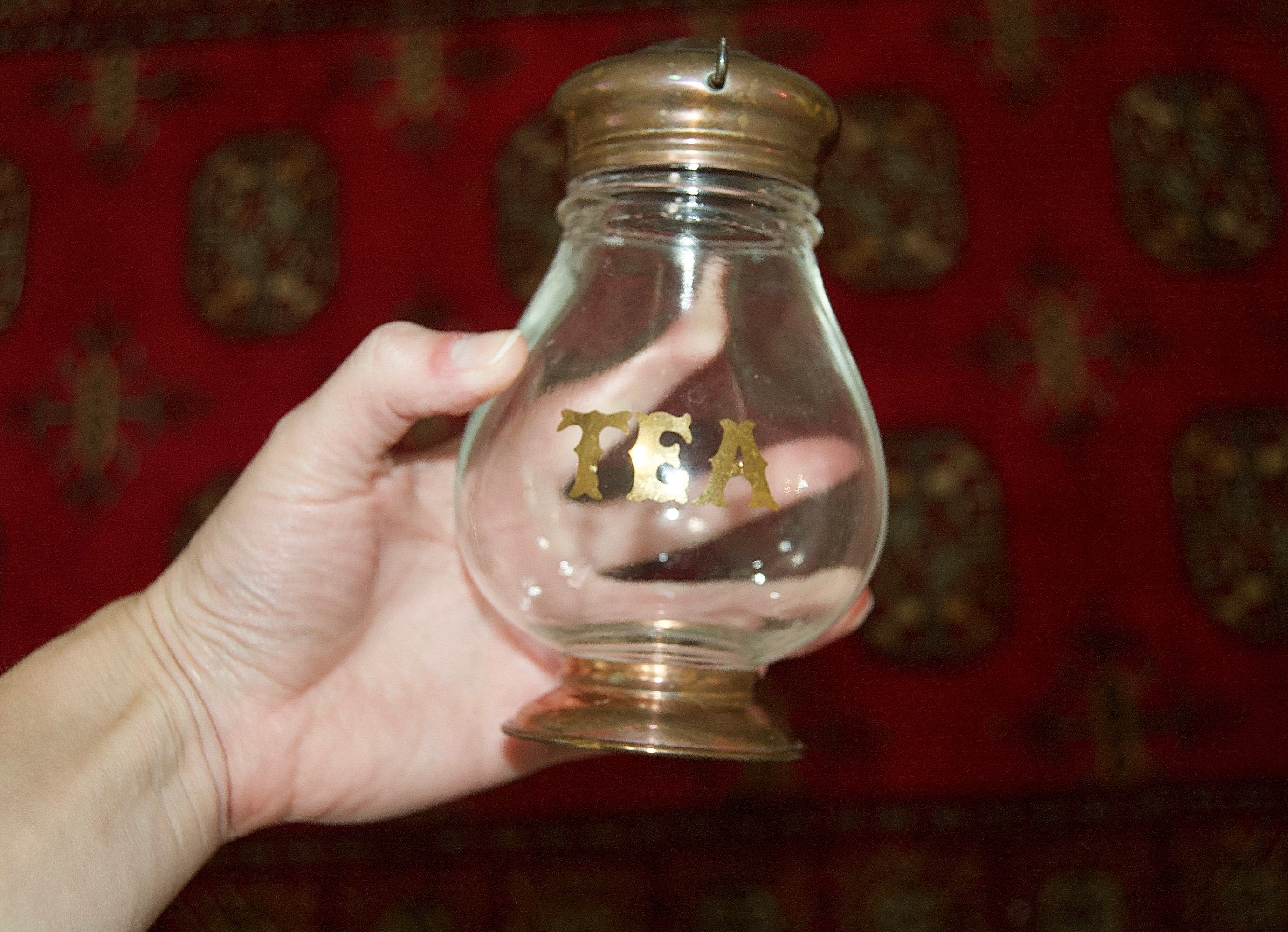 Vintage Tea Glass Steeper With Tea Bag Hook - Etsy