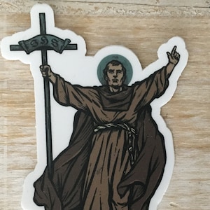 3" Junipero Serra Vinyl Sticker - Etsy