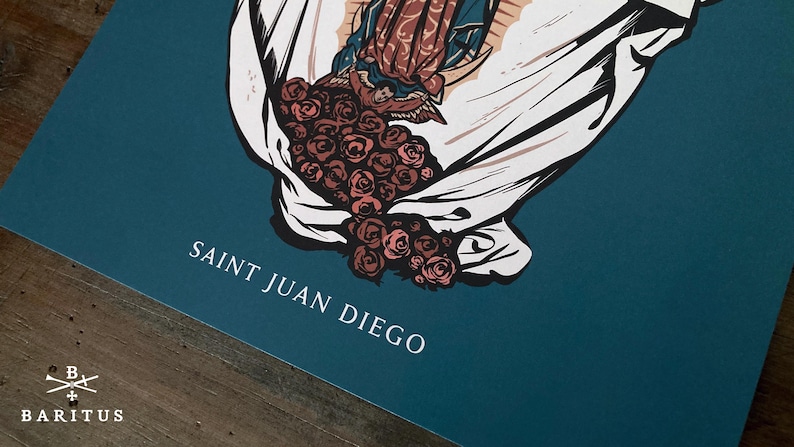 Saint Juan Diego 8.5" X 11" Print - Etsy