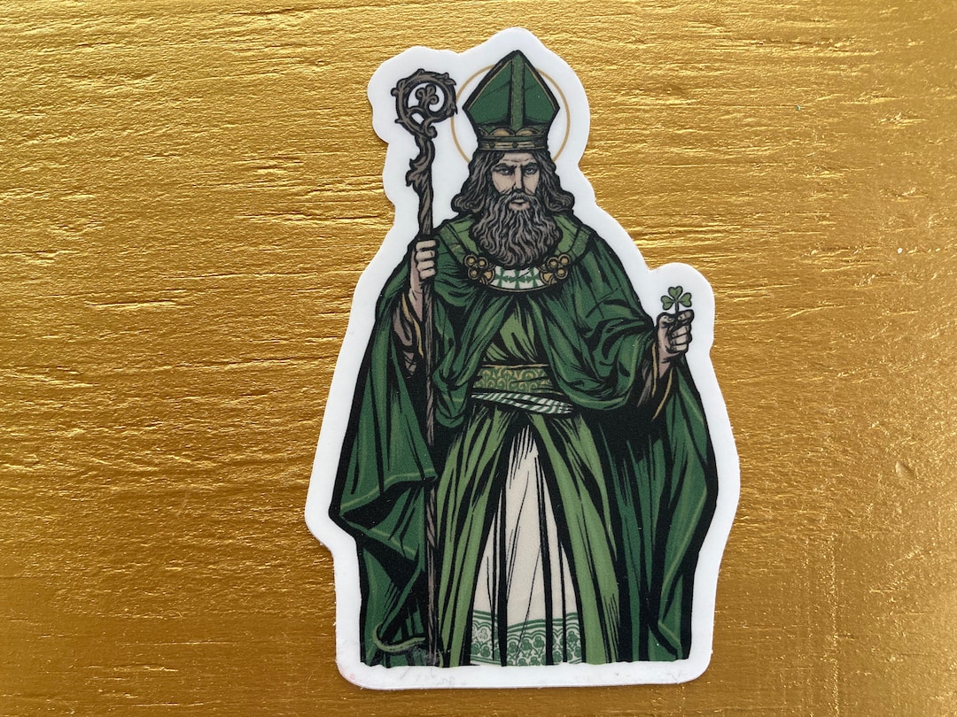 Saint Patrick 3 Vinyl Sticker - Etsy