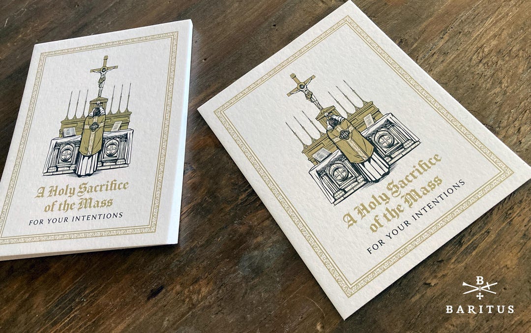 Large Mass Intention Cards - Etsy