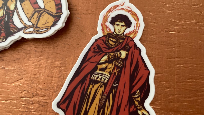 4" Saint Florian Vinyl Sticker - Etsy