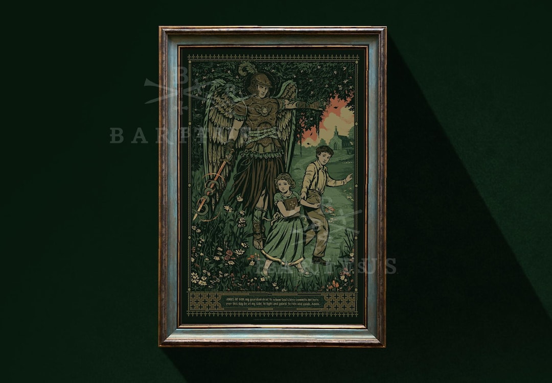 Guardian Angel 24" X 36" Poster - Etsy