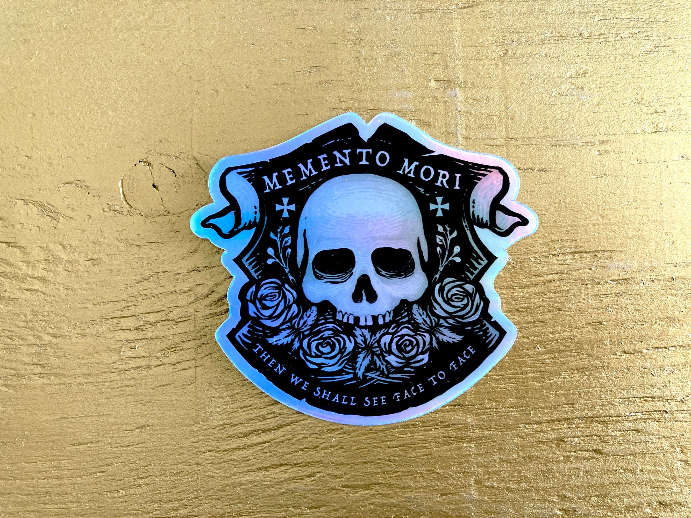 3 Holographic Memento Mori Vinyl Sticker - Etsy