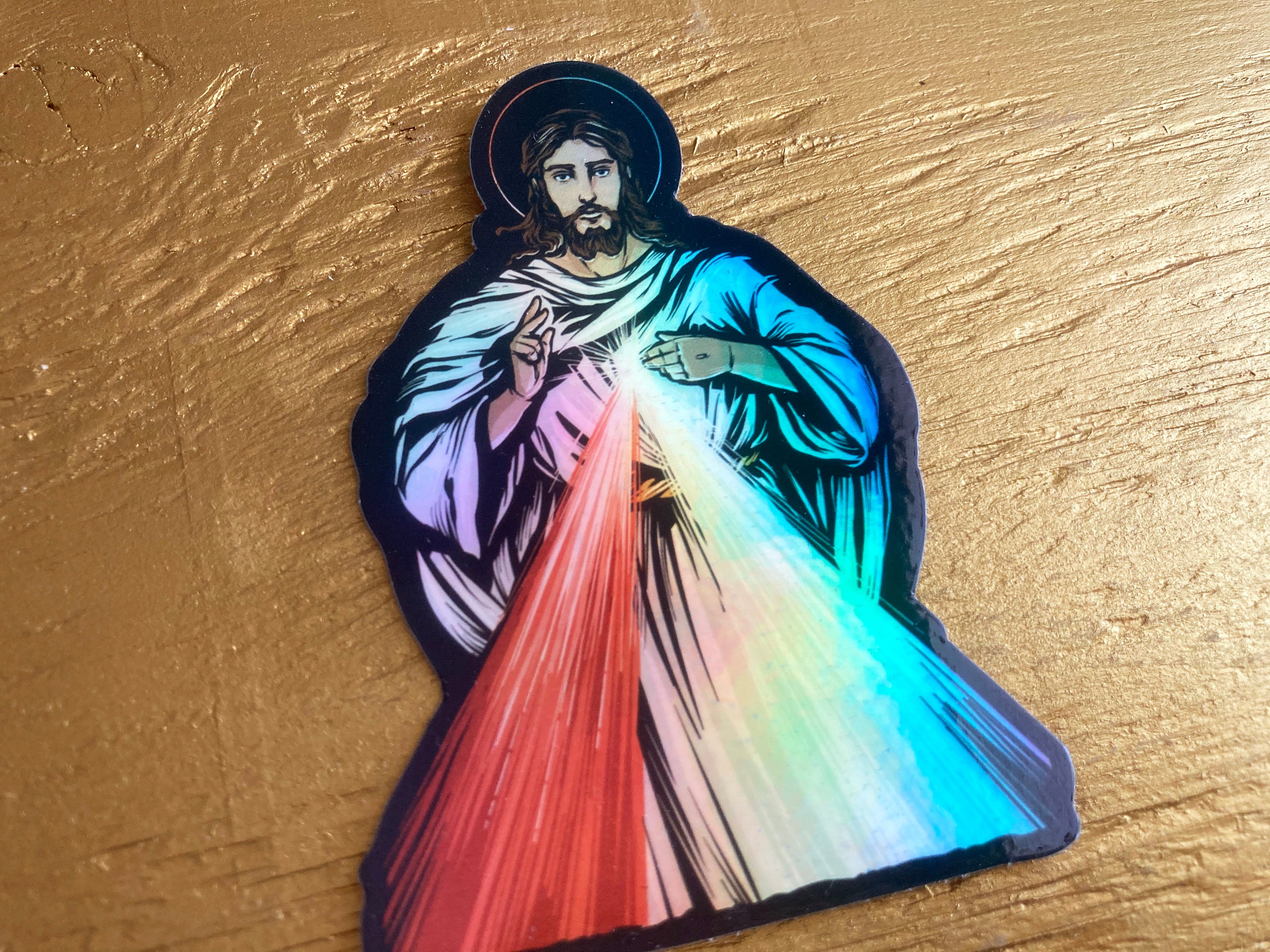 3 Divine Mercy Holographic Sticker - Etsy