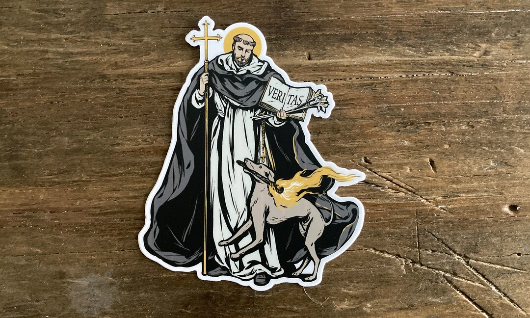 4" Saint Dominic Vinyl Sticker - Etsy