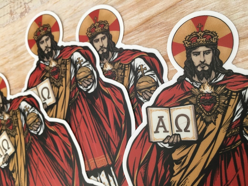 Large 4 Ave Christus Rex Sticker - Etsy