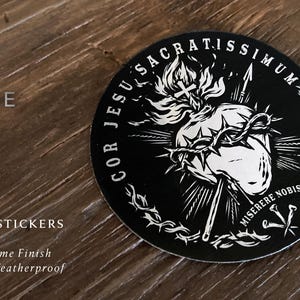 Chrome Cor Jesu Sacratissimum 3 Laminate Sticker - Etsy