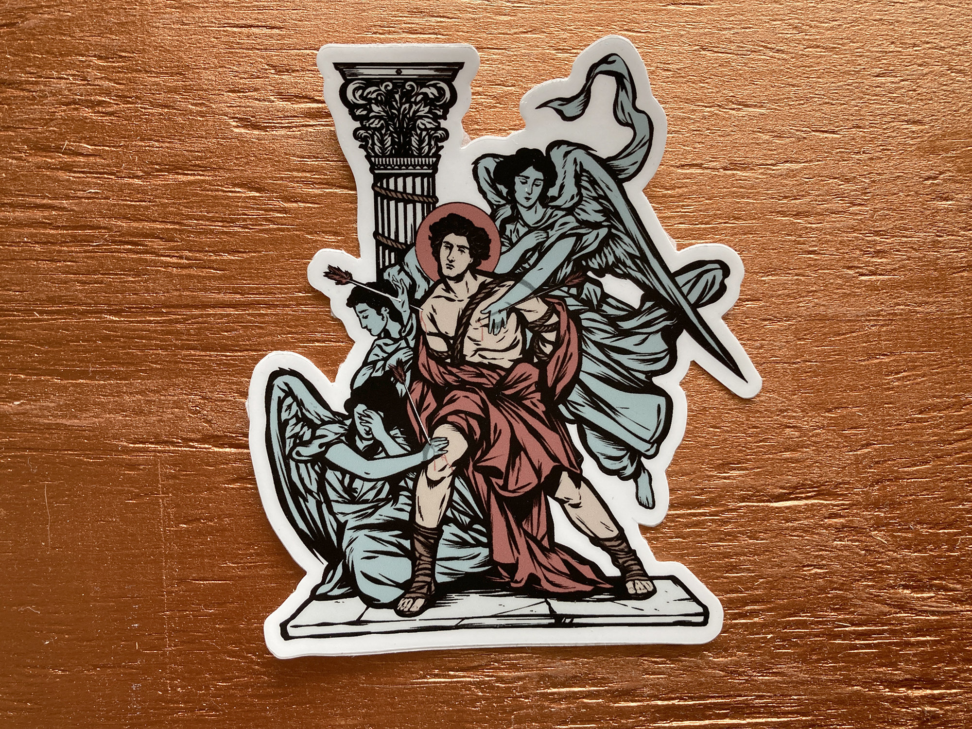 Large 4 Saint Sebastian Vinyl Sticker - Etsy