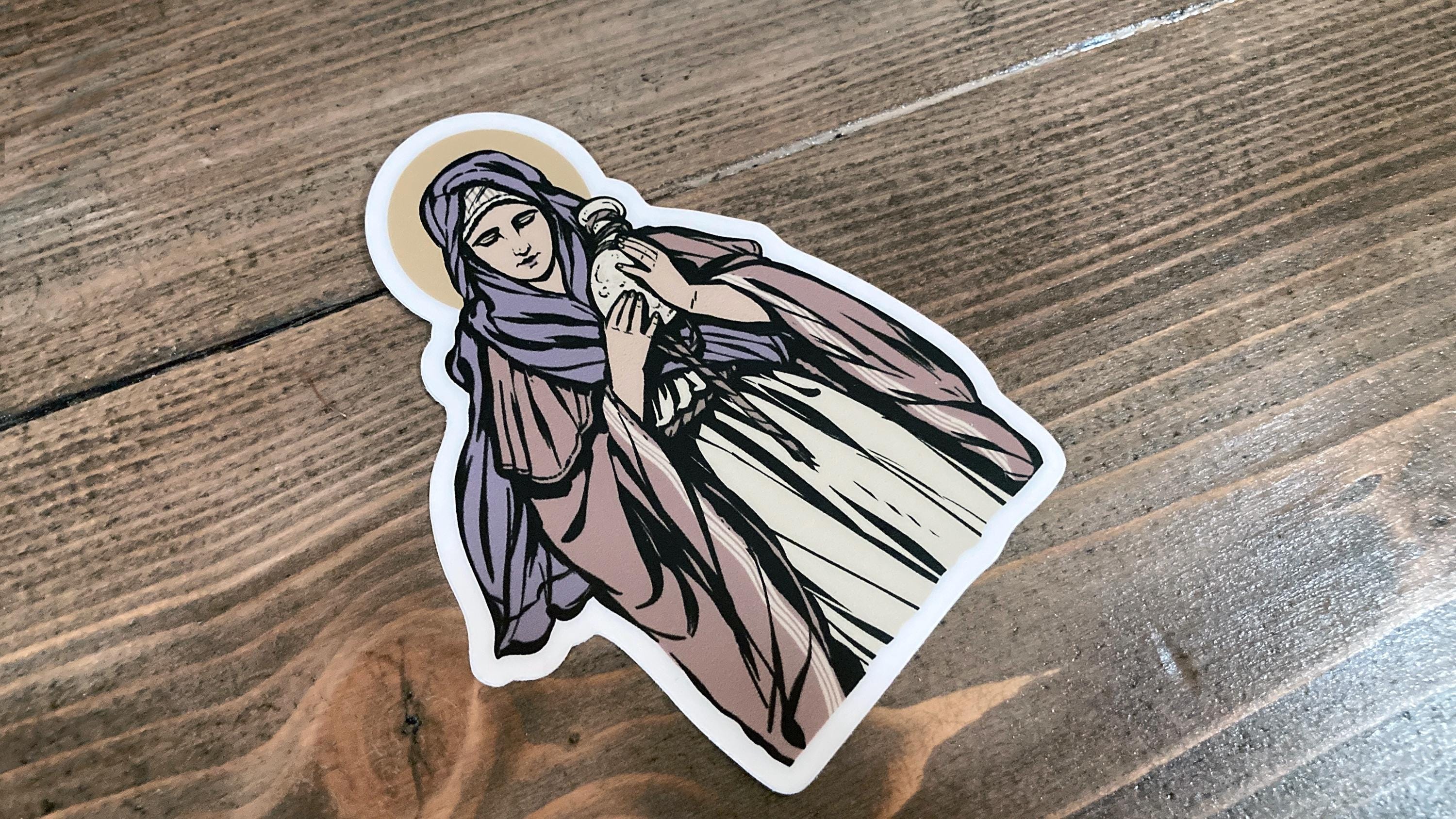 3" Saint Mary of Bethany Vinyl Decal - Etsy
