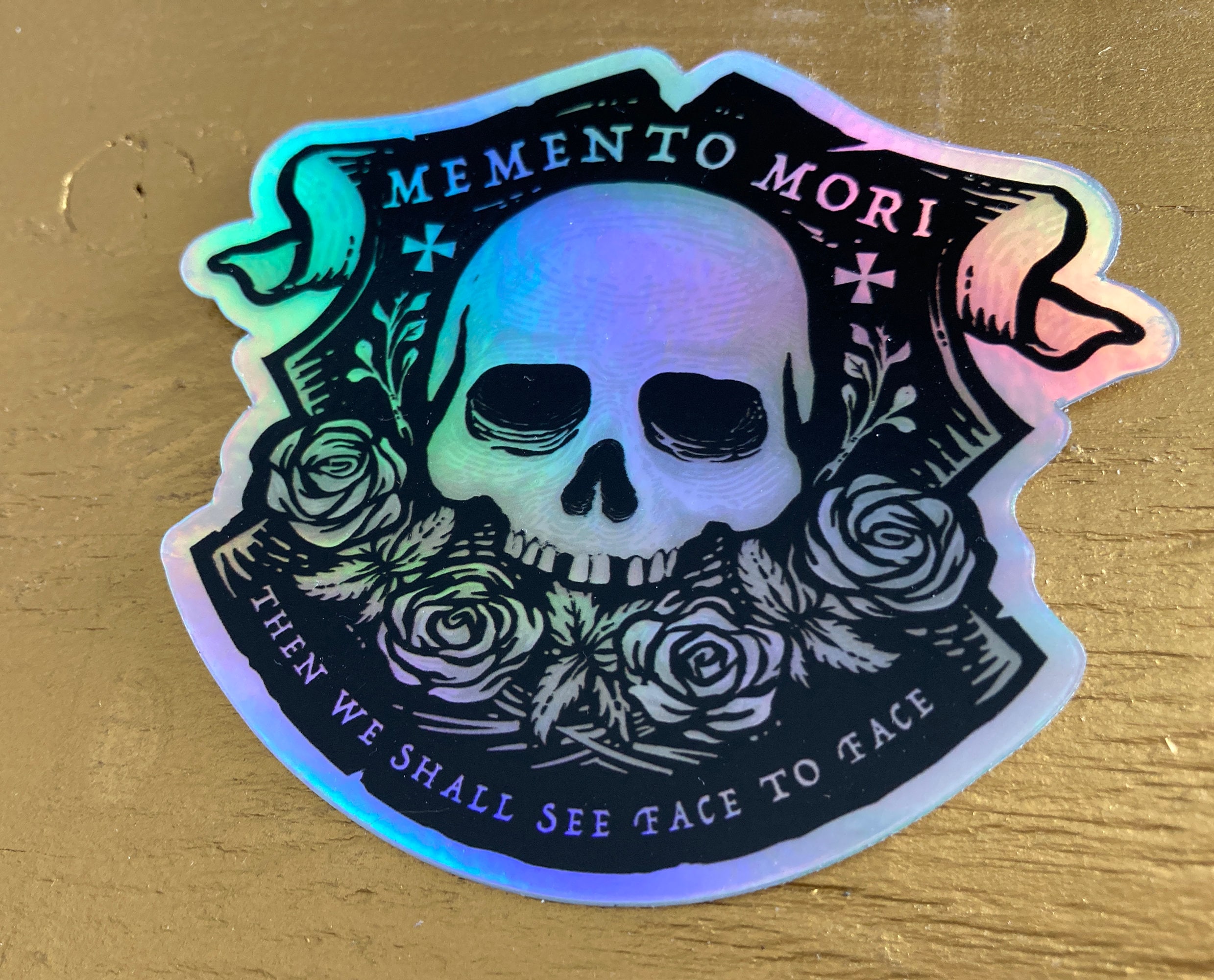 3 Holographic Memento Mori Vinyl Sticker - Etsy