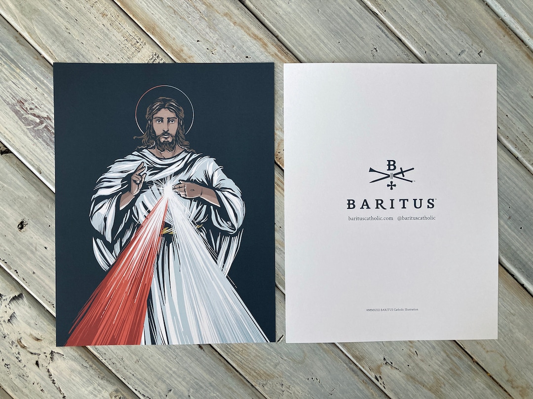 Divine Mercy 8.5" X 11" Large Print - Etsy