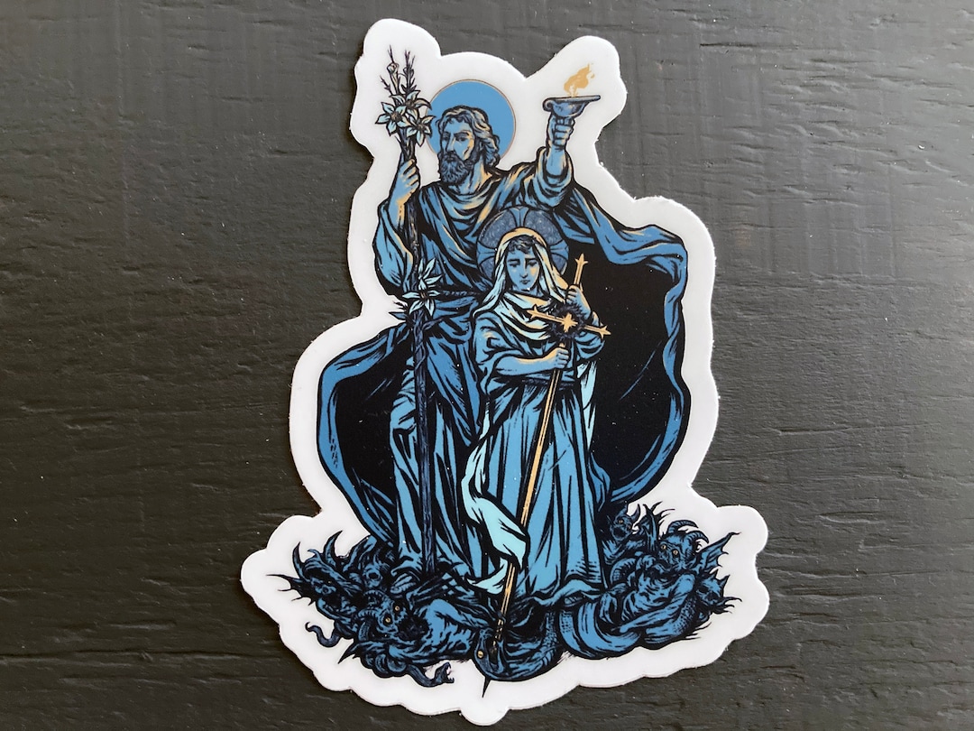 4" Saint Joseph Terror of Demons Vinyl Sticker - Etsy
