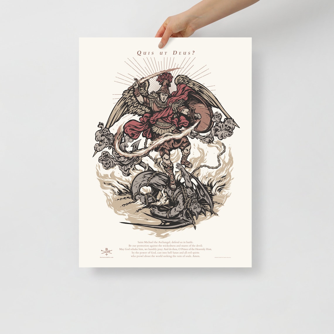 Saint Michael the Archangel Poster - Etsy