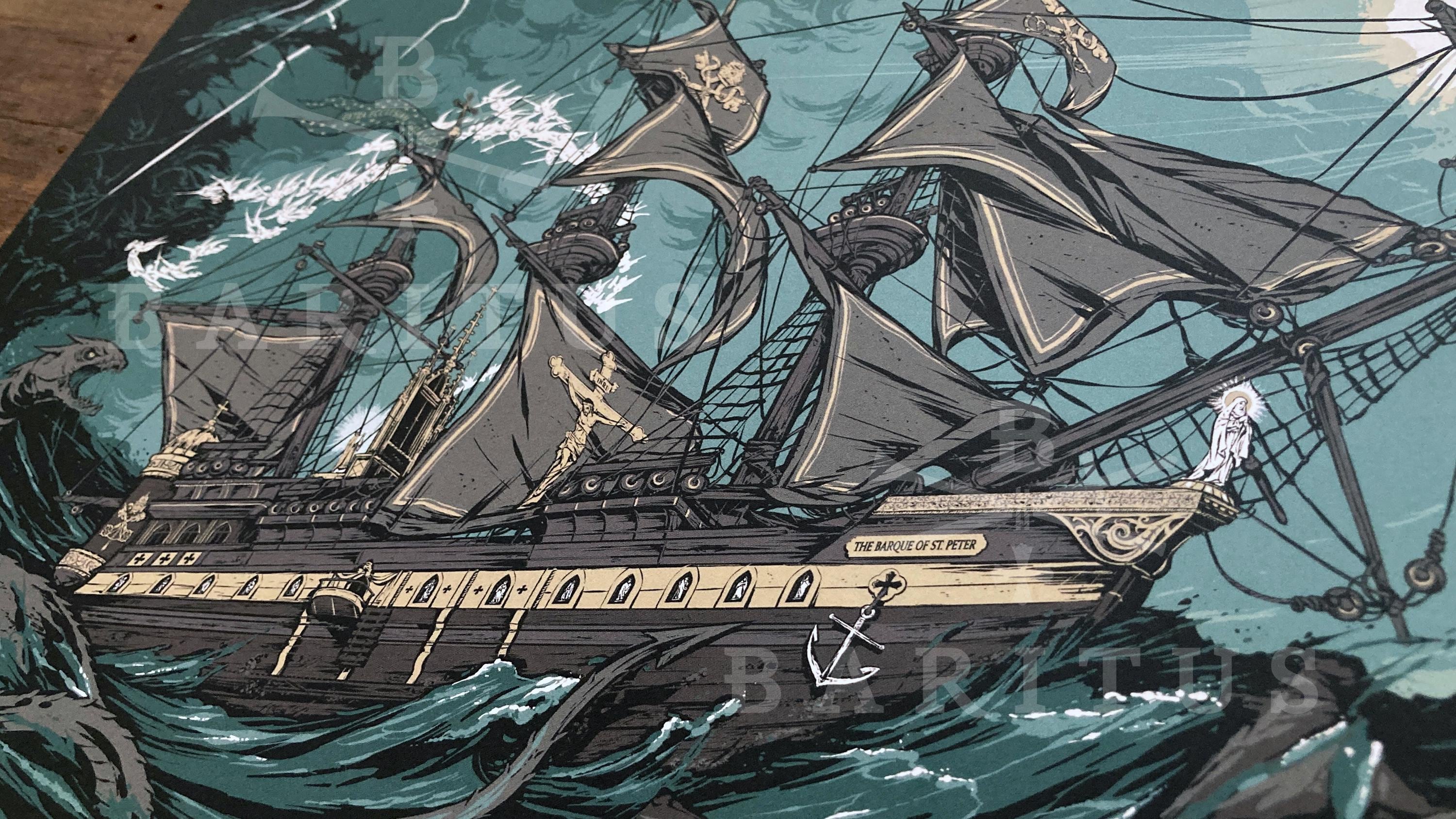 The Barque of Saint Peter 8.5" X 11" Large Print - Etsy