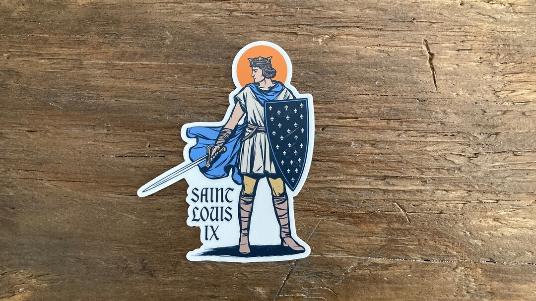 4" Saint Louis IX, King of France Vinyl Sticker Full Color Version - Etsy