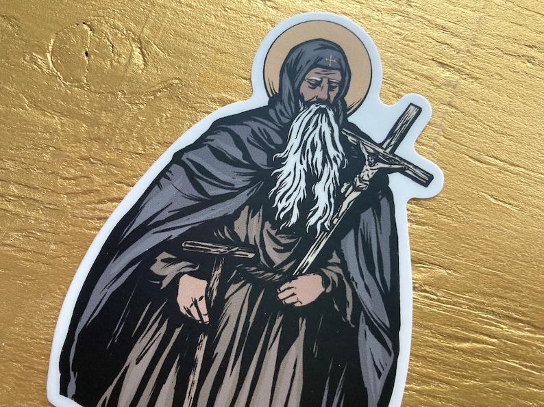 3 Saint Anthony the Great Vinyl Sticker - Etsy