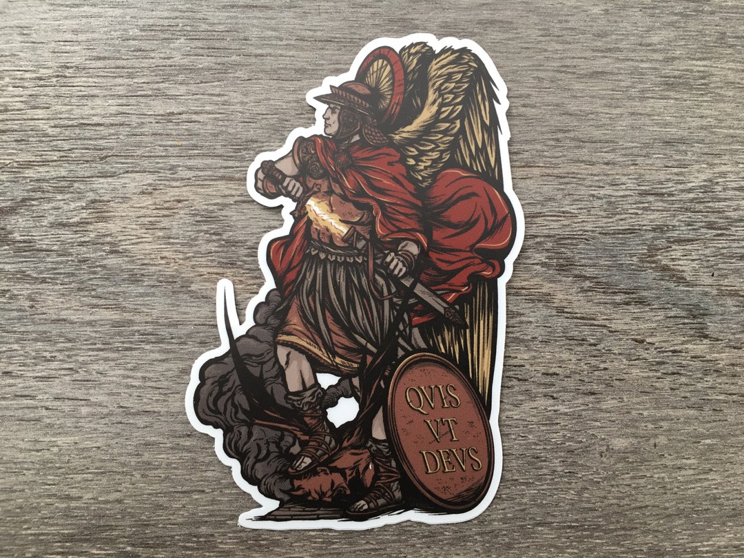 4" Saint Michael the Archangel Vinyl Sticker - Etsy