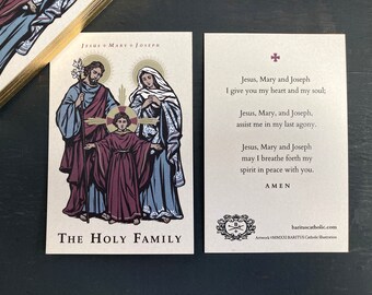 Holy Family Card - Etsy