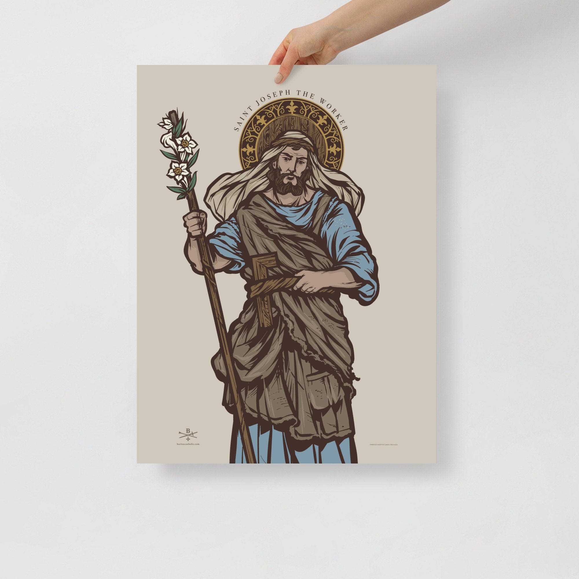 Saint Joseph the Worker Poster - Etsy