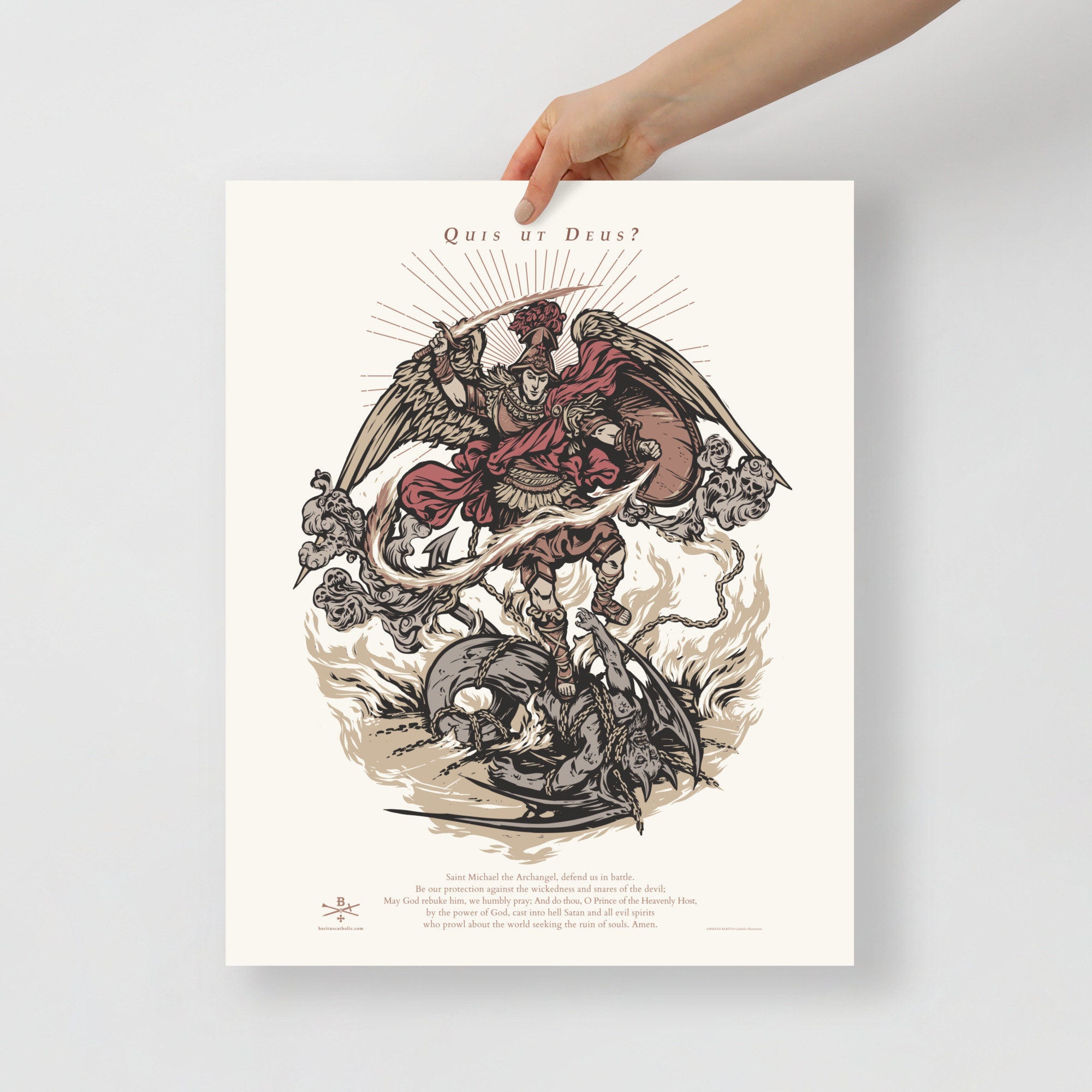 Saint Michael the Archangel Poster - Etsy