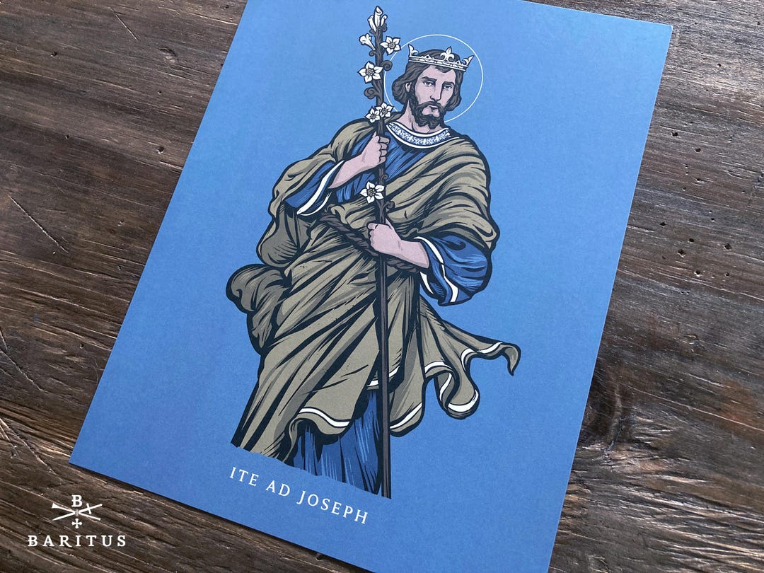 Ite Ad Joseph 8.5" X 11" Large Print - Etsy