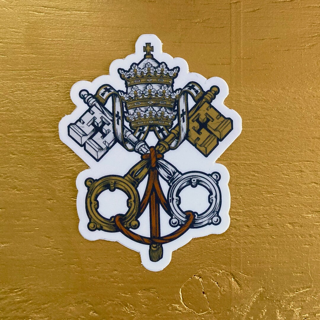 3" Holy Keys Full Color Vinyl Sticker - Etsy