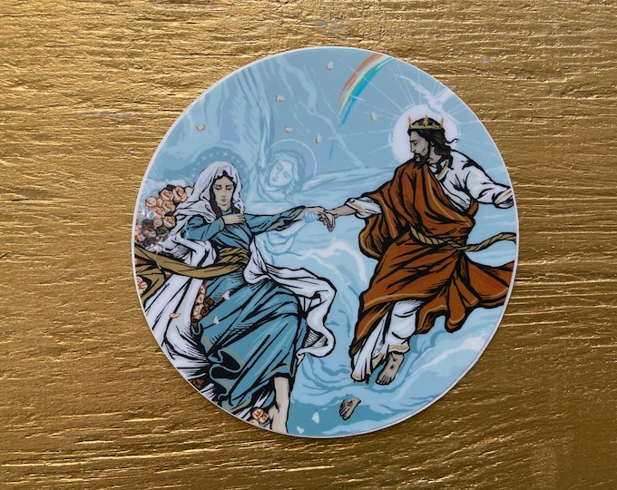 3" Assumption of the Virgin Mary Vinyl Sticker - Etsy