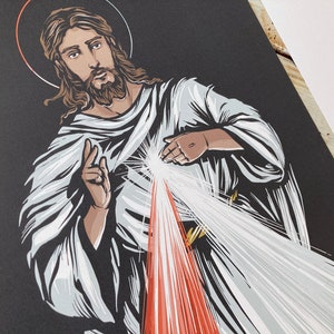 Divine Mercy 8.5" X 11" Large Print - Etsy
