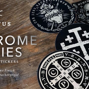 Chrome Cor Jesu Sacratissimum 3 Laminate Sticker - Etsy