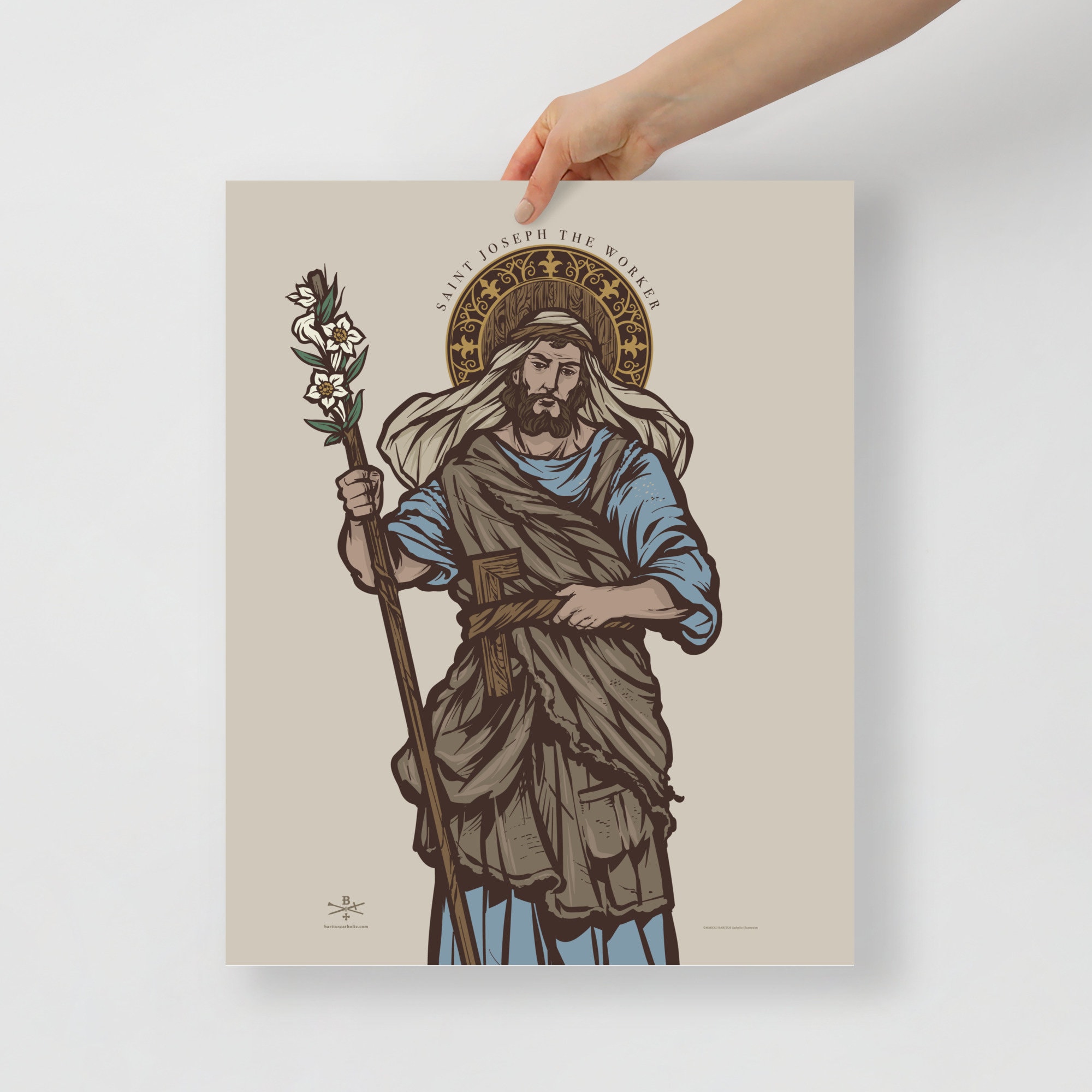 Saint Joseph the Worker Poster - Etsy