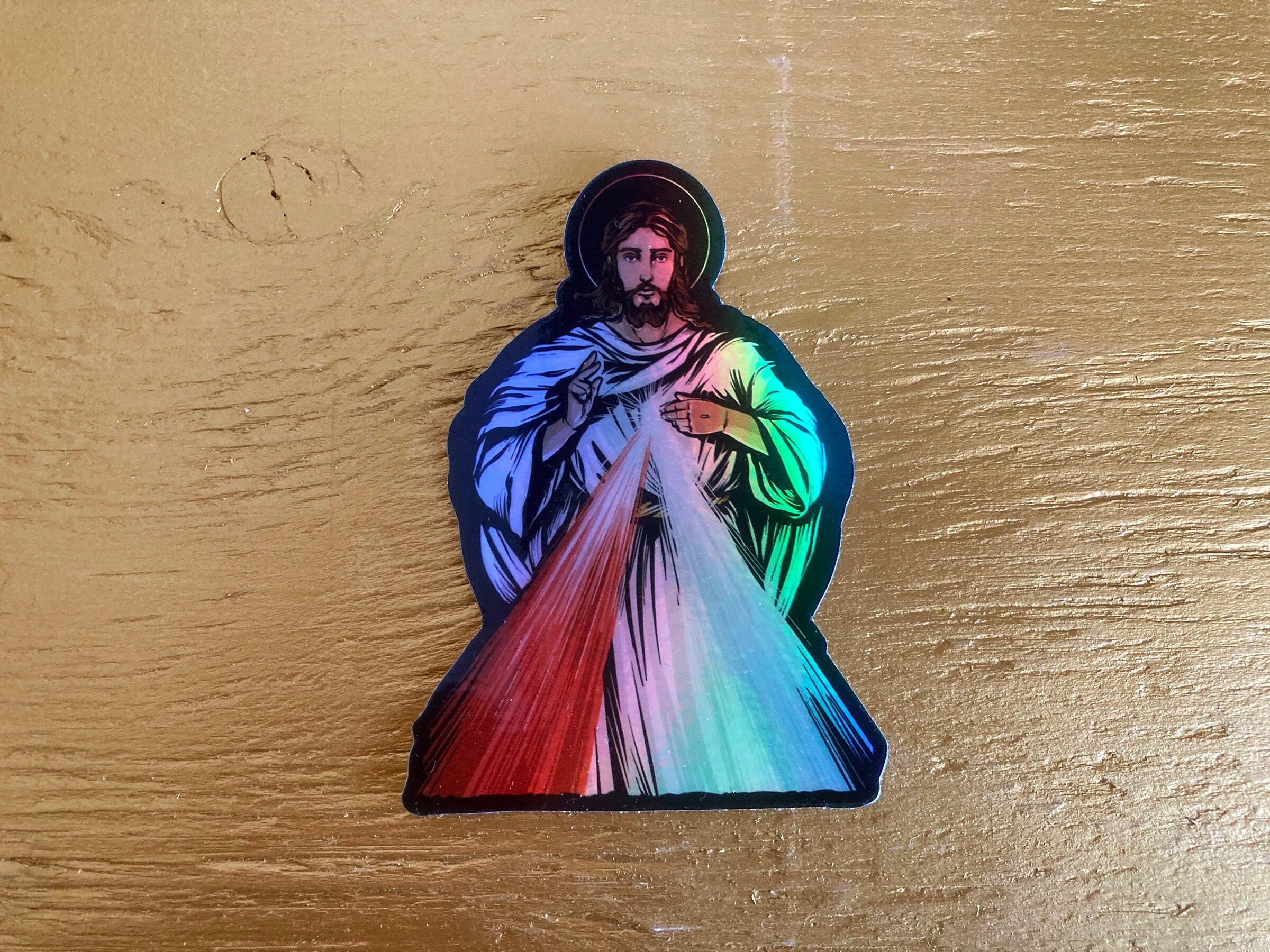 3 Divine Mercy Holographic Sticker - Etsy