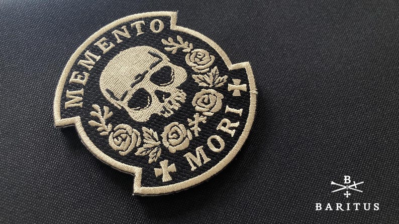 Memento Mori 3" Embroidered Patch - Etsy