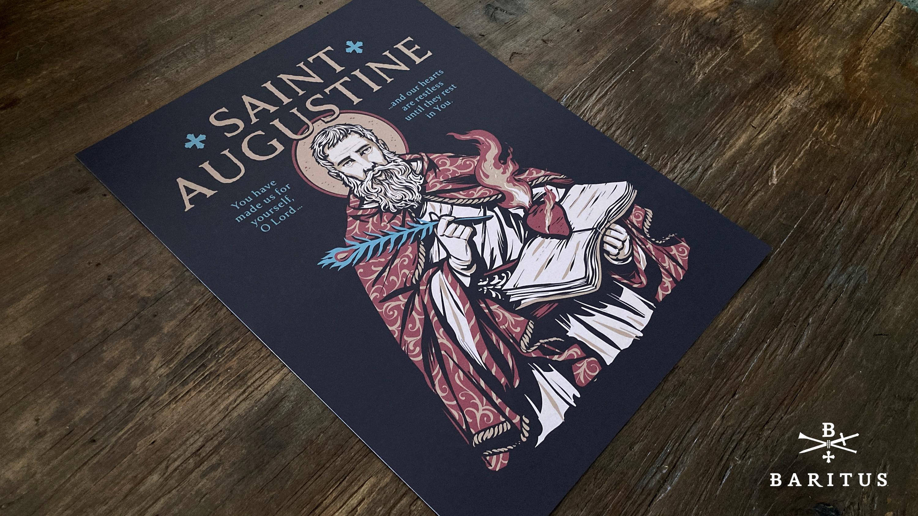 Saint Augustine of Hippo 8.5" X 11" Large Print - Etsy