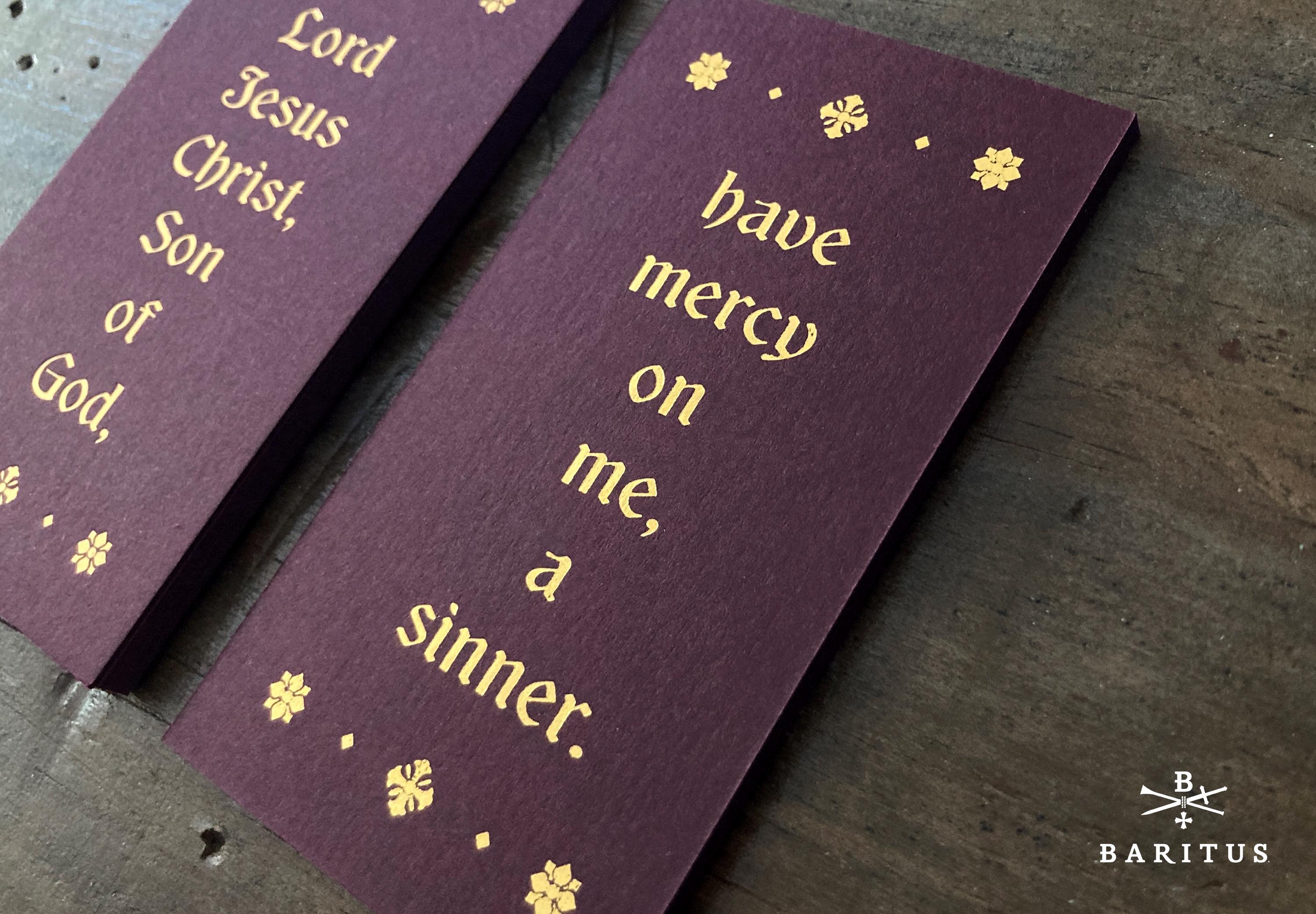 Jesus Prayer Reminder Gold Foil Small Holy Card - Etsy