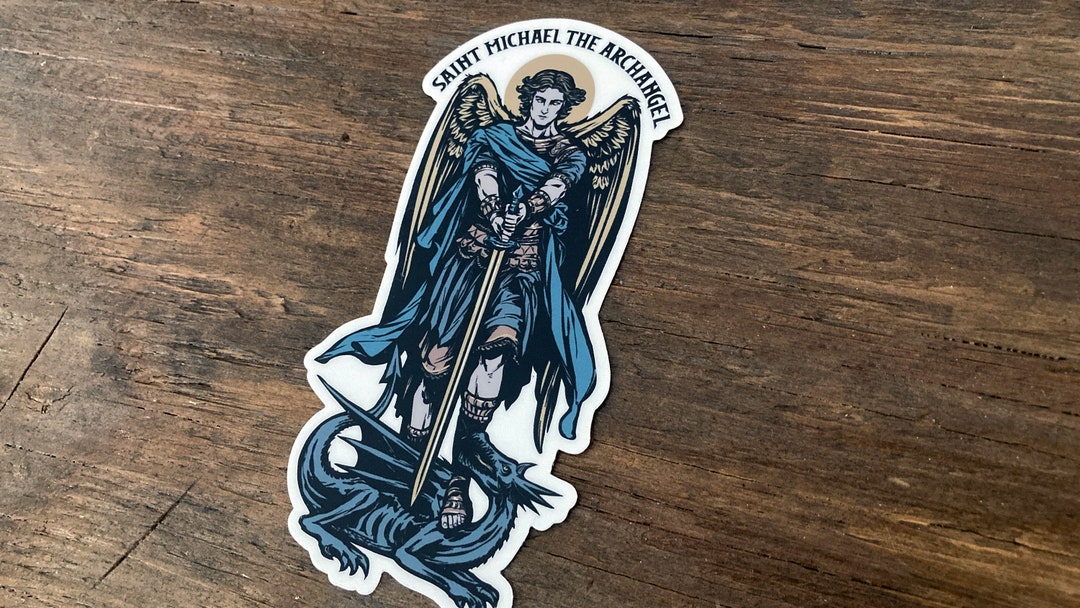 5" Saint Michael the Archangel Vinyl Sticker - Etsy