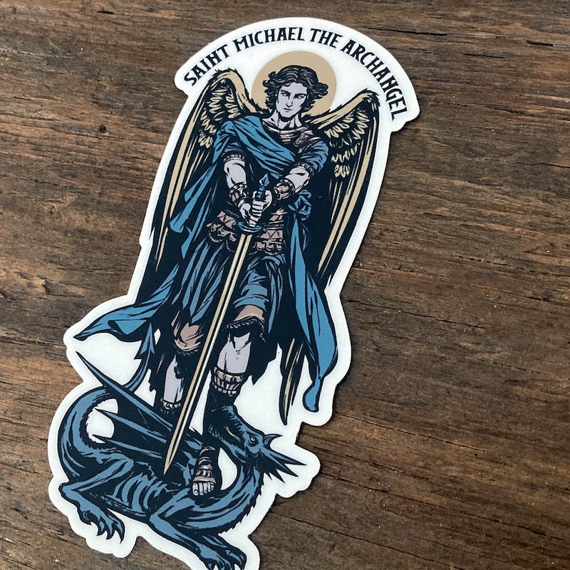 Vinyl St Michael Stickers - Etsy
