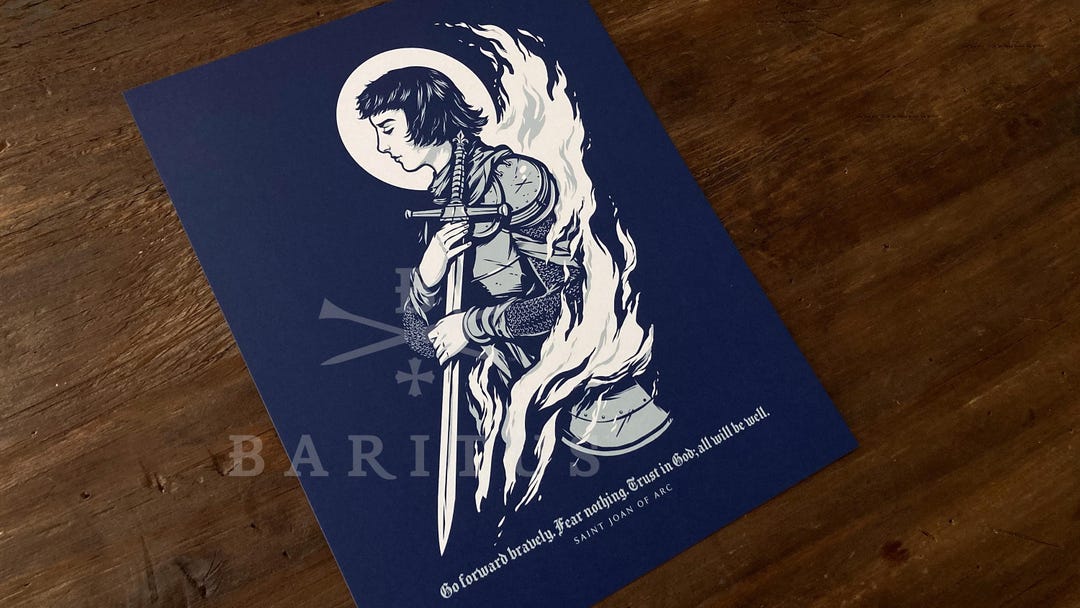 Saint Joan of Arc Go Forward Bravely 8.5" X 11" Large Print - Etsy