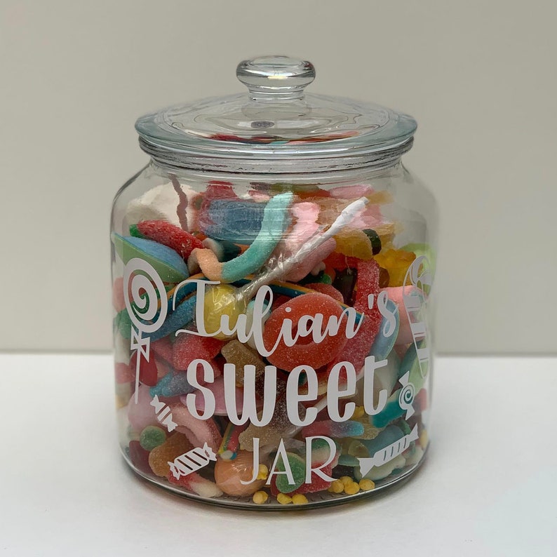 Personalised Sweet Jar Treat Jar Glass Sweet Jar Daddys - Etsy