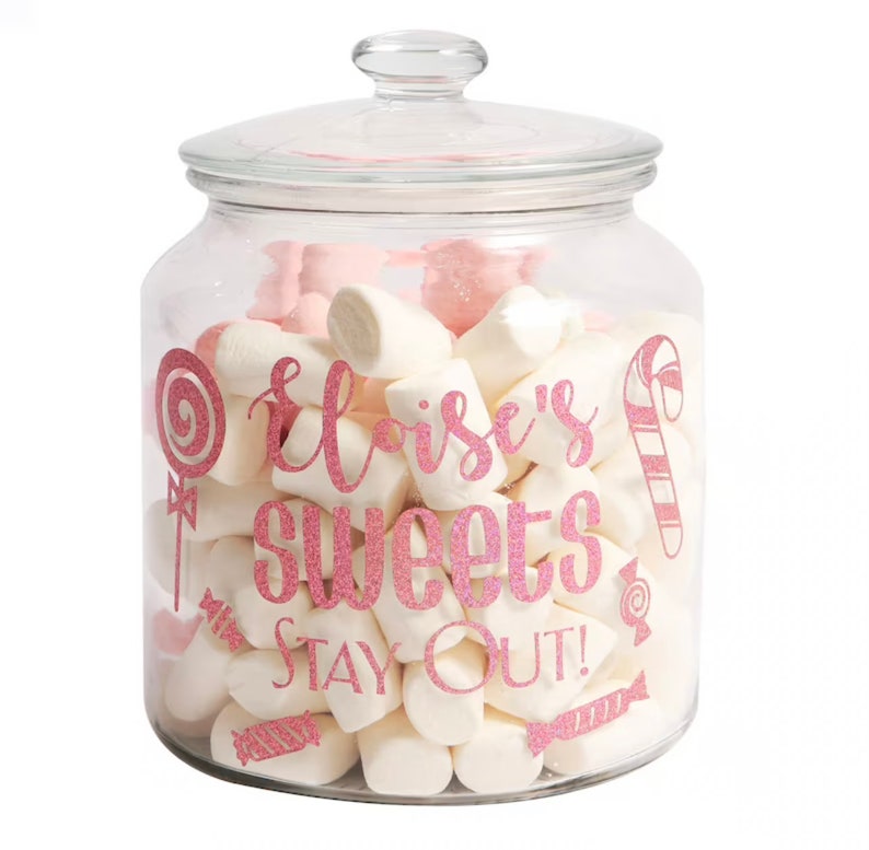 Personalised Sweet Jar Treat Jar Glass Sweet Jar Daddys - Etsy