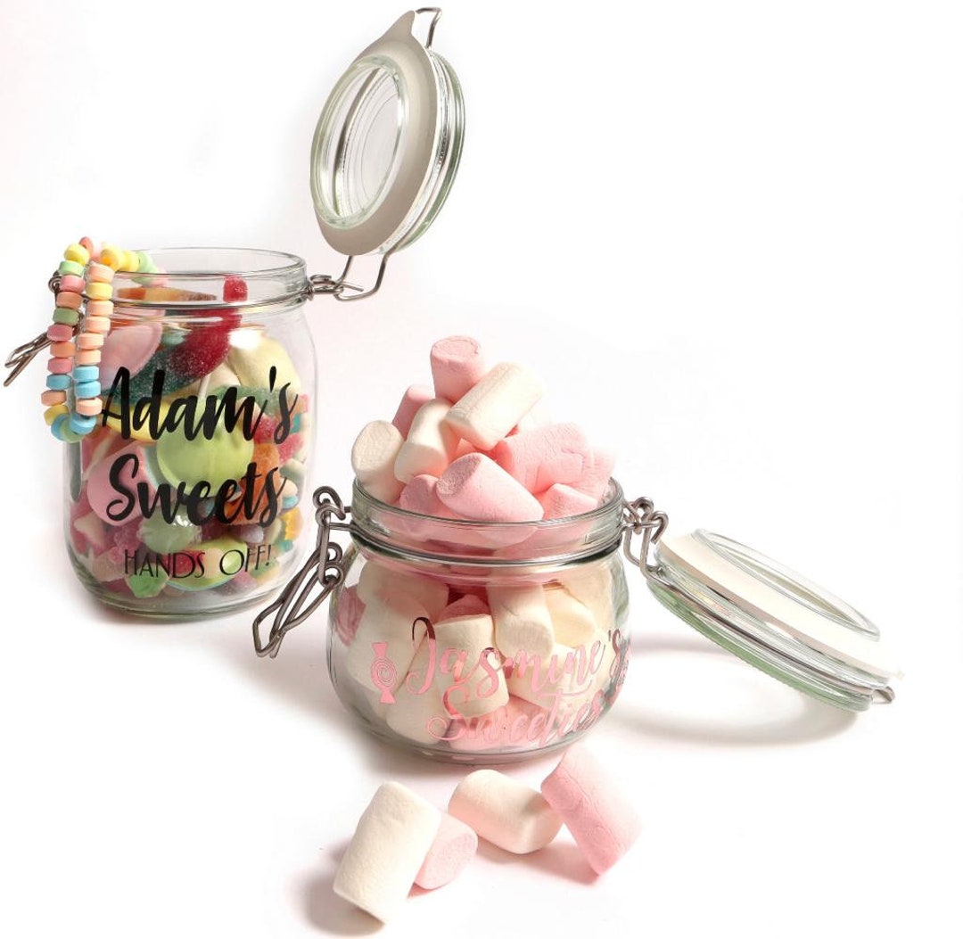 Personalised Sweet Jar Treat Jar Glass Sweet Jar Daddys - Etsy UK