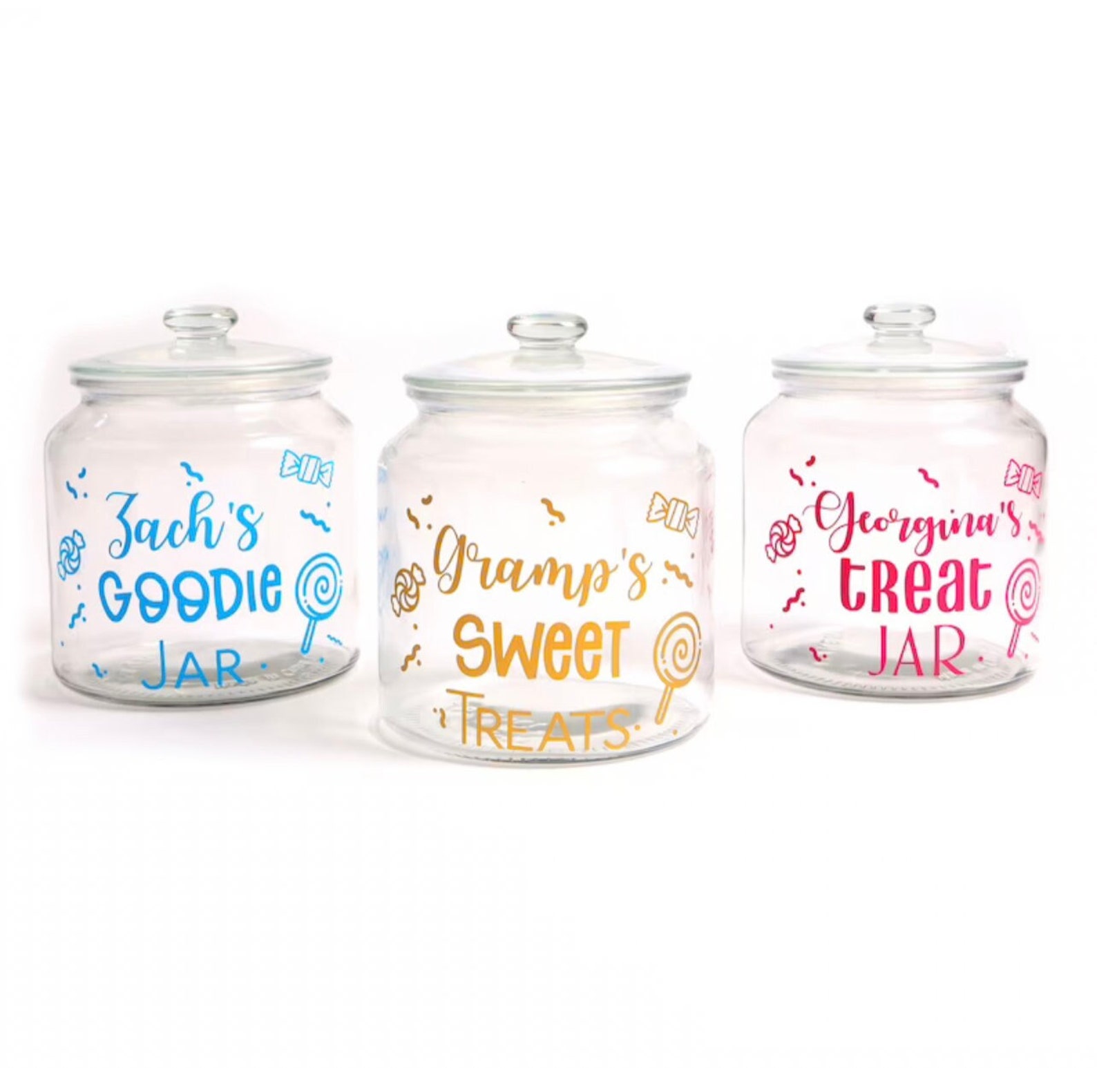 Personalised Sweet Jar Treat Jar Glass Sweet Jar Daddys - Etsy