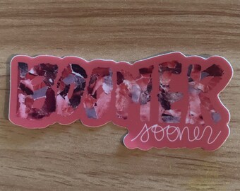 OU Boomer Sooner 2x2 Round Vinyl Sticker With Schooner Design Oklahoma ...